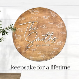 Custom Wood Wedding Guest Book Sign, Layered Wood Decor - Etsy