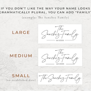 Personalized Family Name Wood Sign, Wedding Gift - Etsy