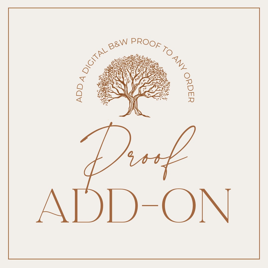 Digital Proof Add-on - Etsy
