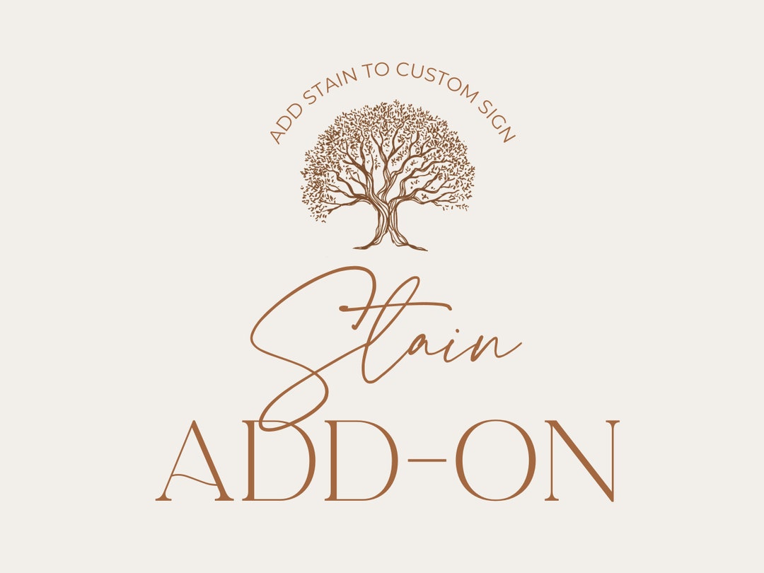 Stained Finish Add-on - Etsy