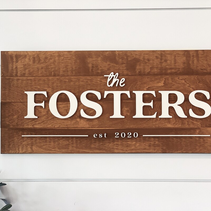 Last Name Signs - Etsy