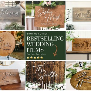 Personalized Wedding Date Sign, Rustic Newlywed Gift, Family Name Sign ...