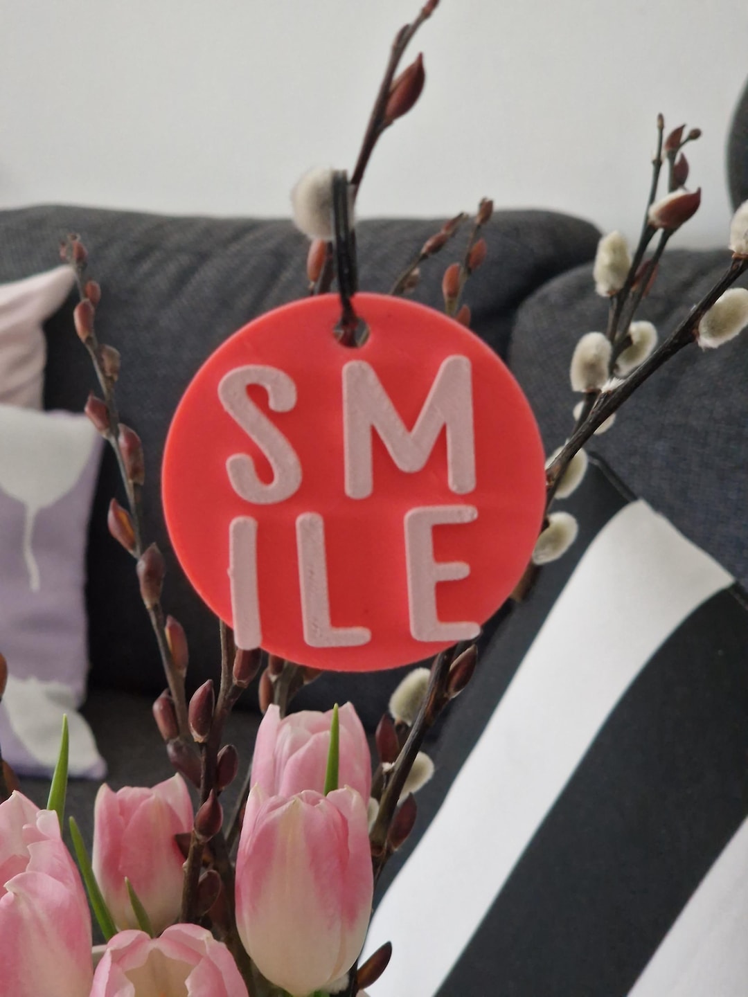 3D Print File STL Smile SMILE Keychain - Etsy