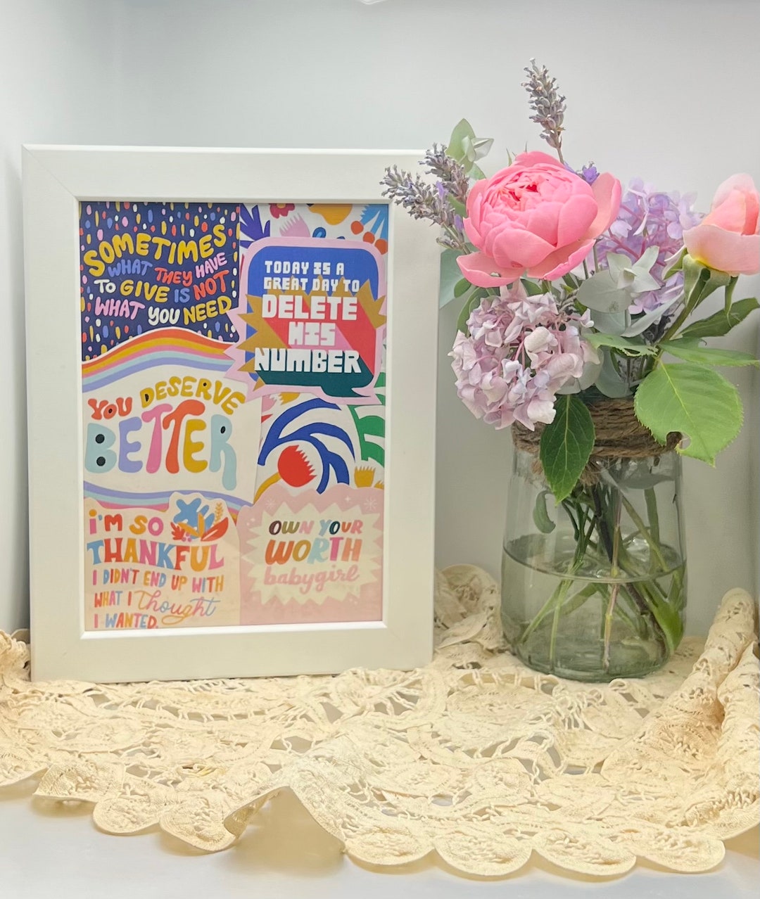 Handmade Motivational Collage - Etsy