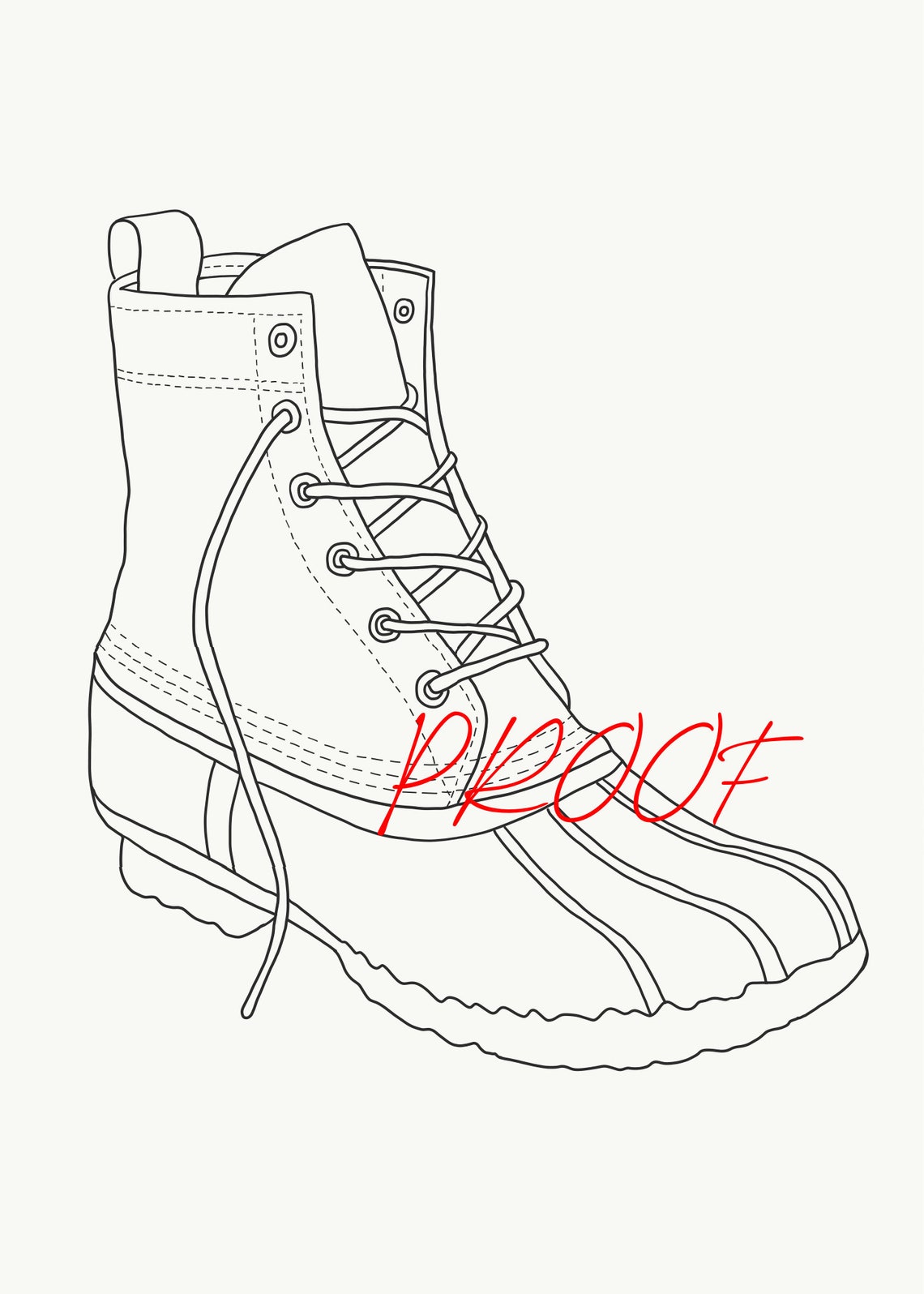 Boot Line Drawing -- Minimalist Black and White -- 5x7 or 8x10 Print - Etsy