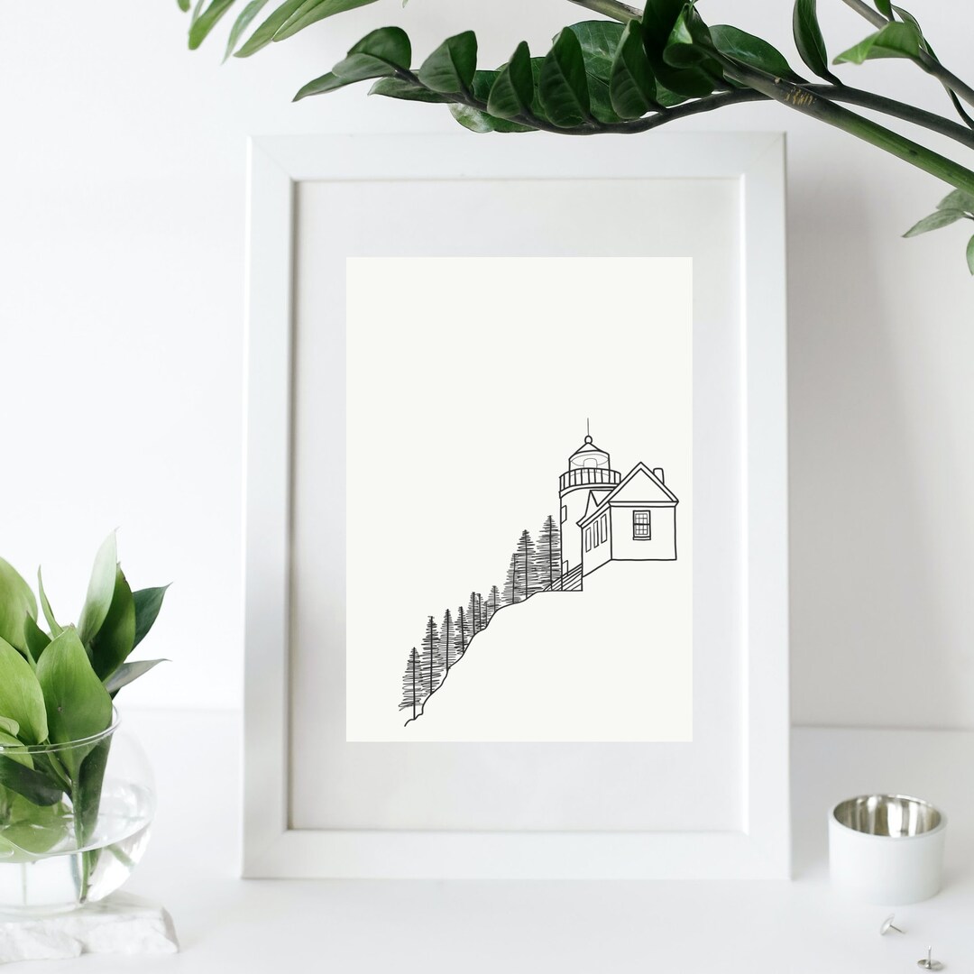 Acadia National Park Bass Harbor Head Lighthouse (bar Harbor, Mount ...