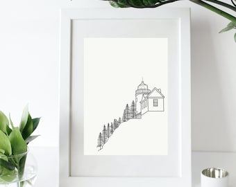 Bass Harbor Lighthouse, Acadia National Park, Maine, Print - Etsy