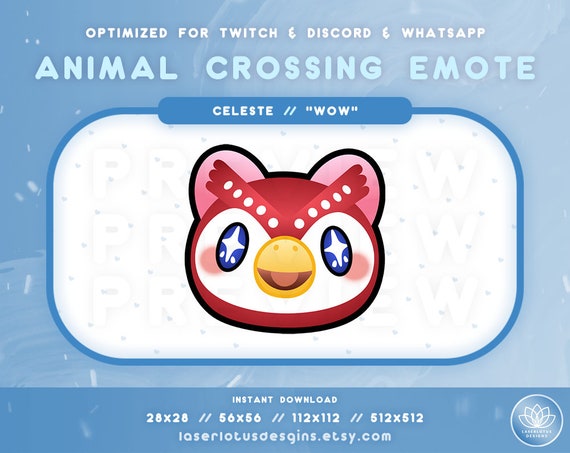 Celeste wow Emote for Twitch & Discord animal - Etsy