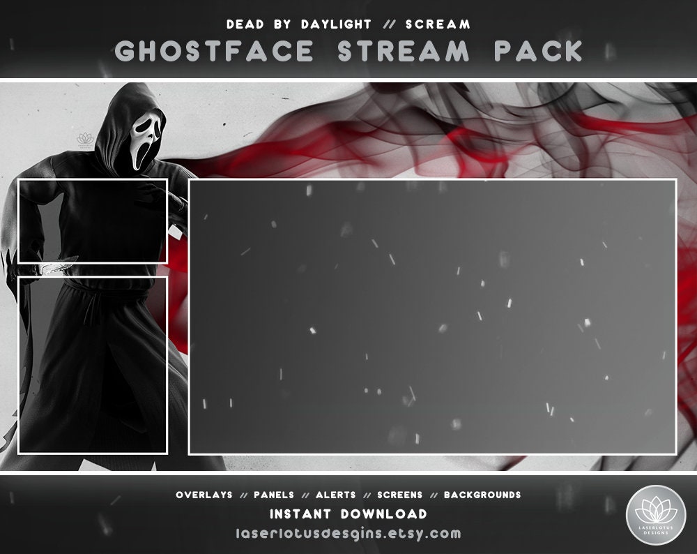 Ghostface Stream Overlay Package dead by Daylight // Scream - Etsy ...