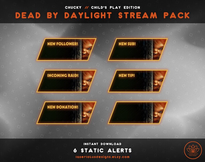 Chucky "child's Play" Stream Overlay Package (dead by Daylight) - Etsy