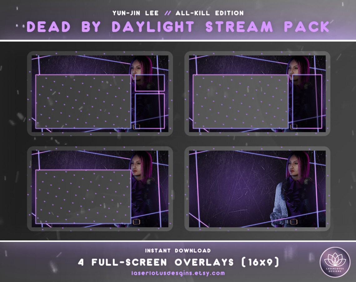 Dead by Daylight // Yun-jin Lee – Stream Overlay Package (all-kill ...