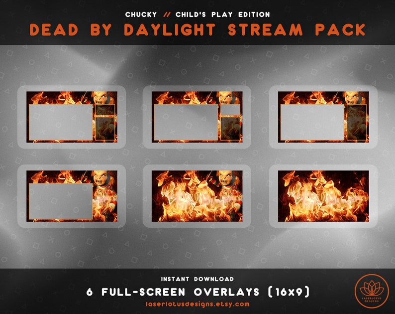 Chucky "child's Play" Stream Overlay Package (dead by Daylight) - Etsy