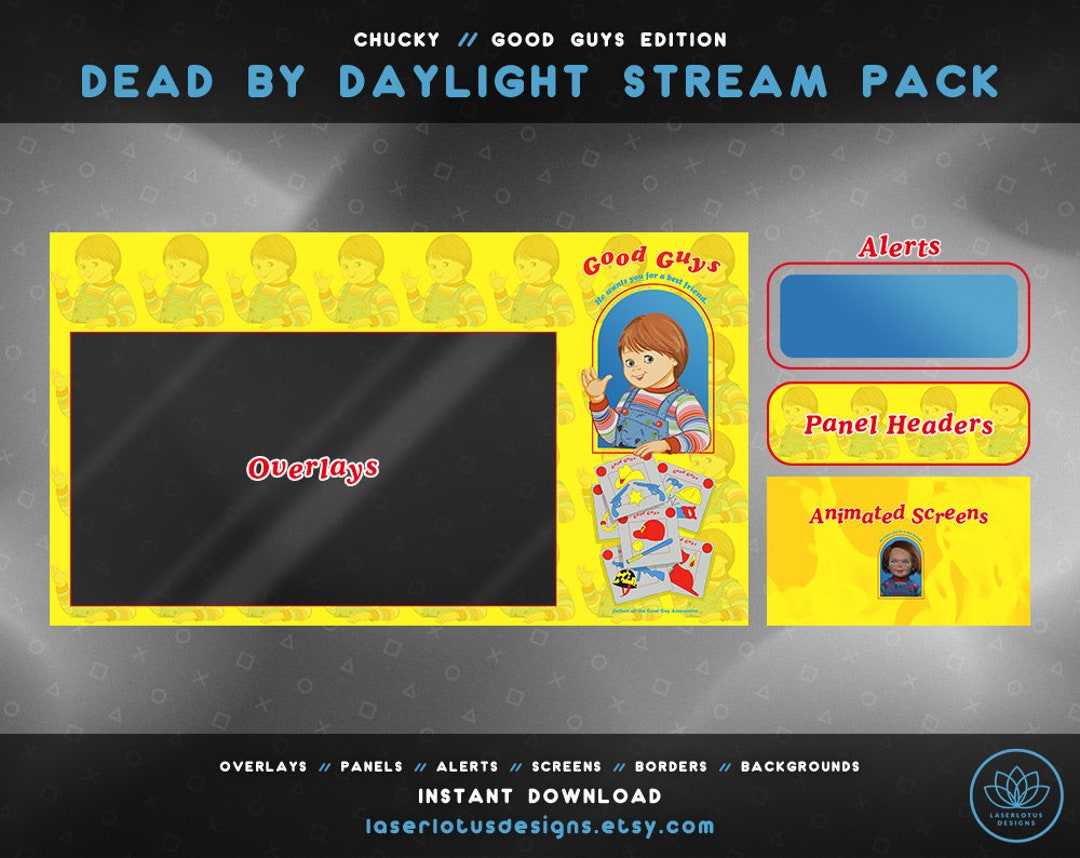 Chucky "good Guys" Stream Overlay Package (dead by Daylight) - Etsy