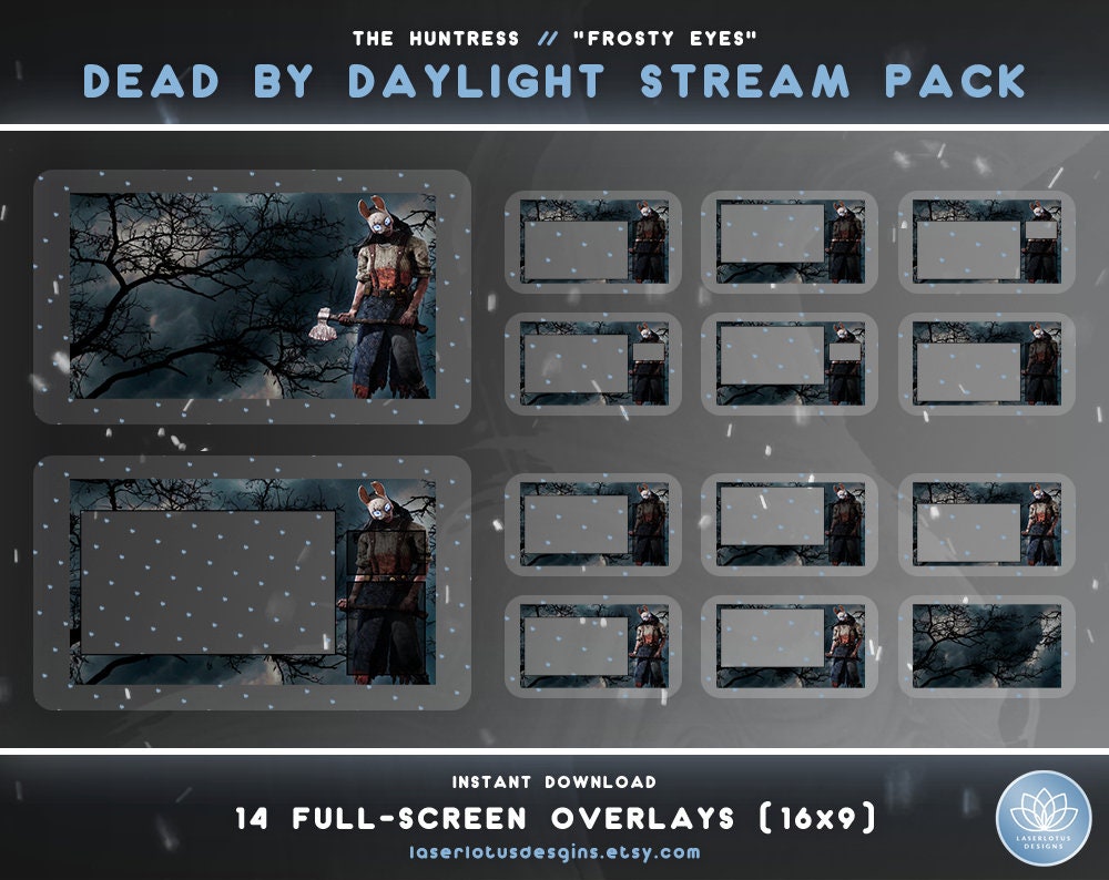 Dead by Daylight // the Huntress Stream Overlay Package - Etsy
