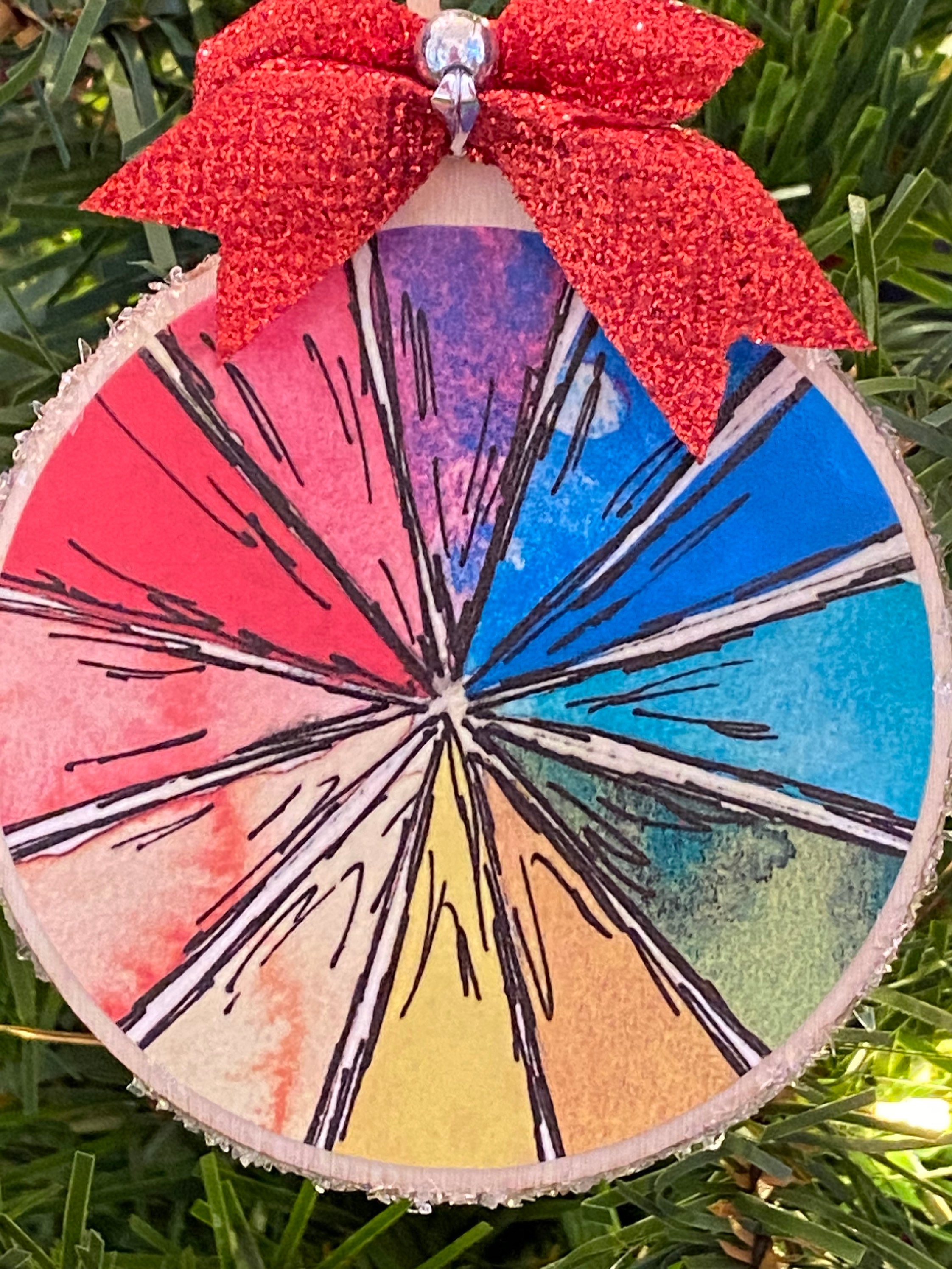 Ornamento de la rueda de color - Etsy España