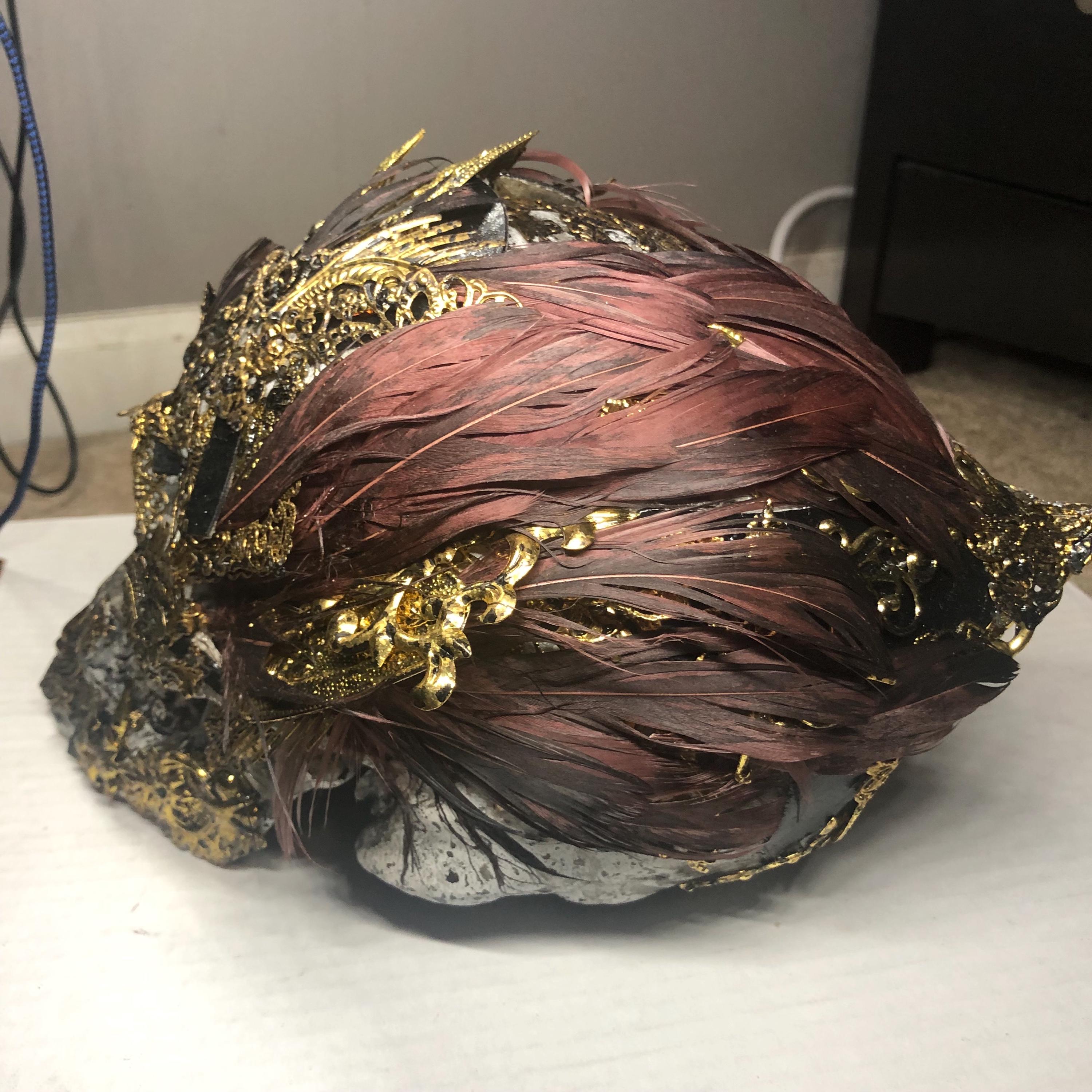 Custom Vampire Royalty Warrior Trophy Head Gothic Skull Armor Medieval ...