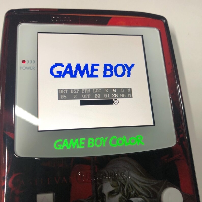 Custom Castlevania Alucard Gameboy Color Screen Mod Decal Red - Etsy