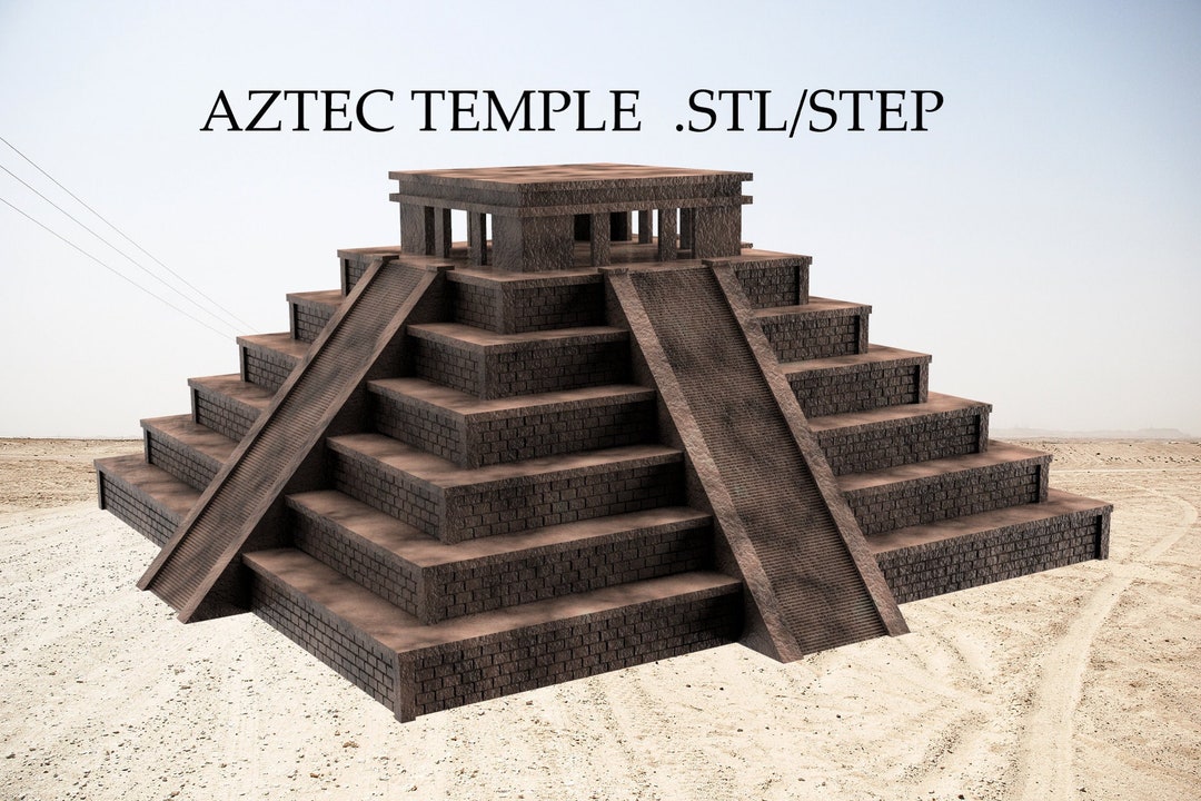 Aztec Temple STL Digital Model - Etsy