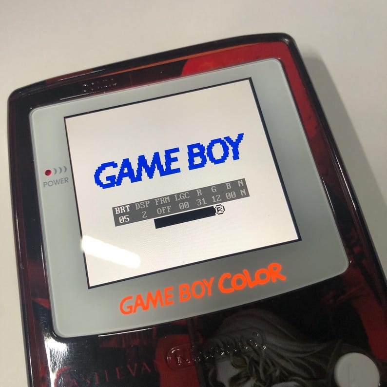 Custom Castlevania Alucard Gameboy Color Screen Mod Decal Red - Etsy