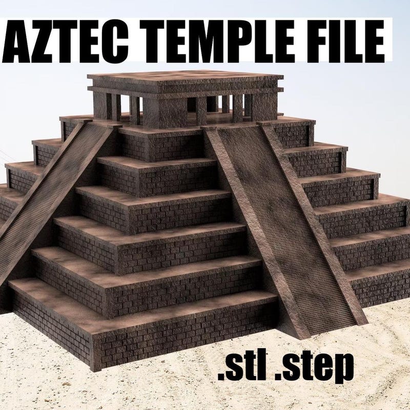 Aztec Temple Stl - Etsy UK