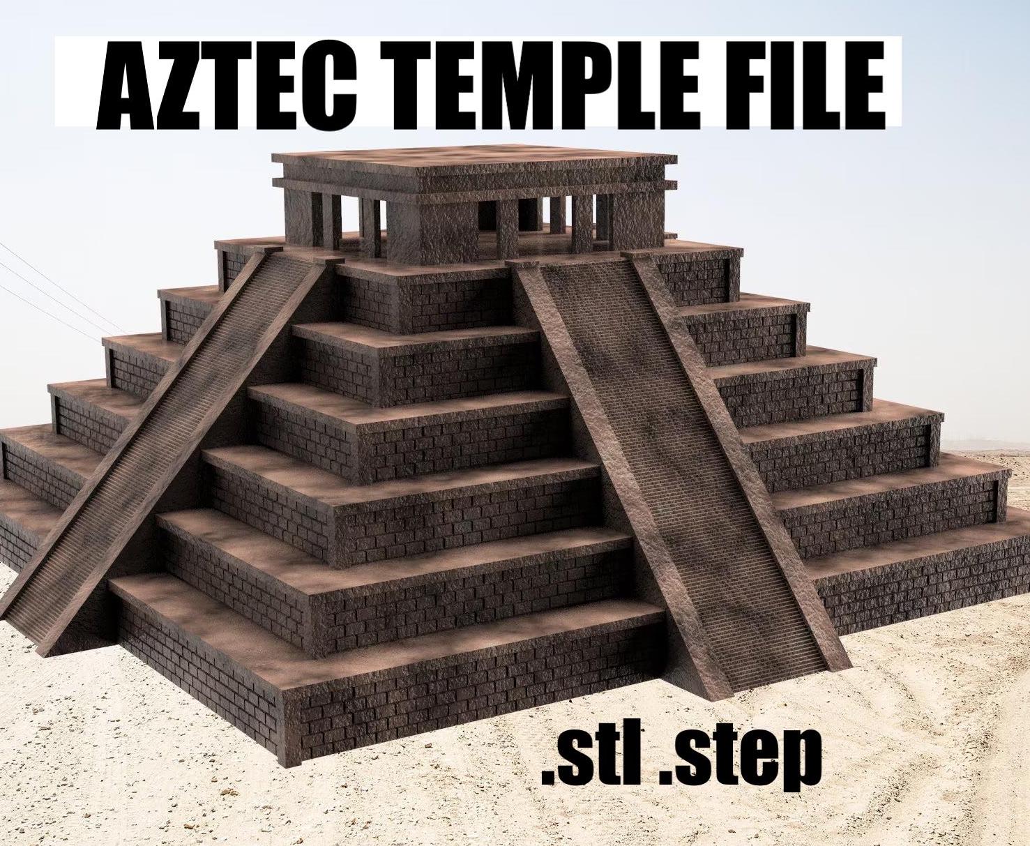 Aztec Temple STL Digital Model - Etsy
