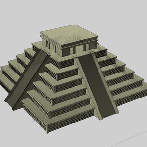 Aztec Temple STL Digital Model - Etsy