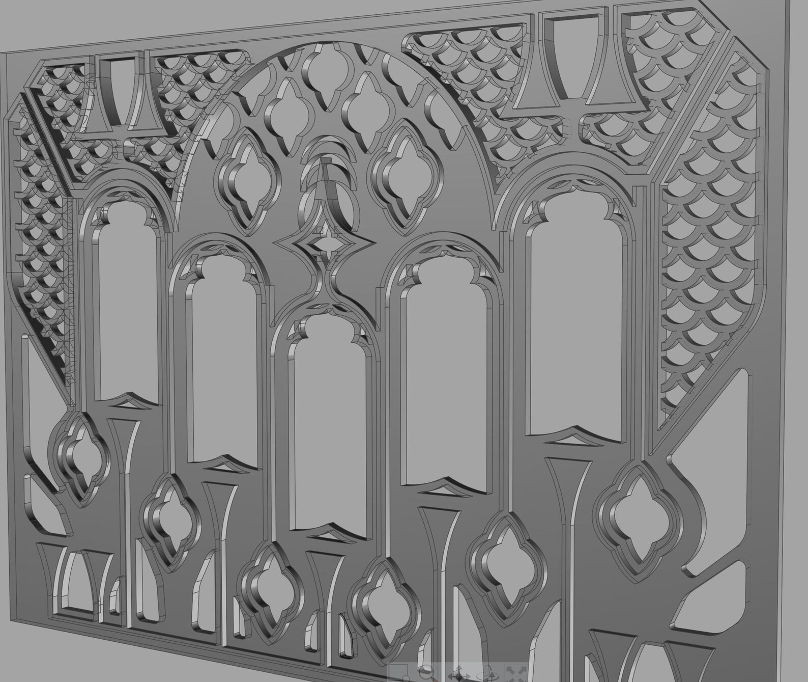 Gothic Faceplate X 2 STL STEP Model Digital Download - Etsy