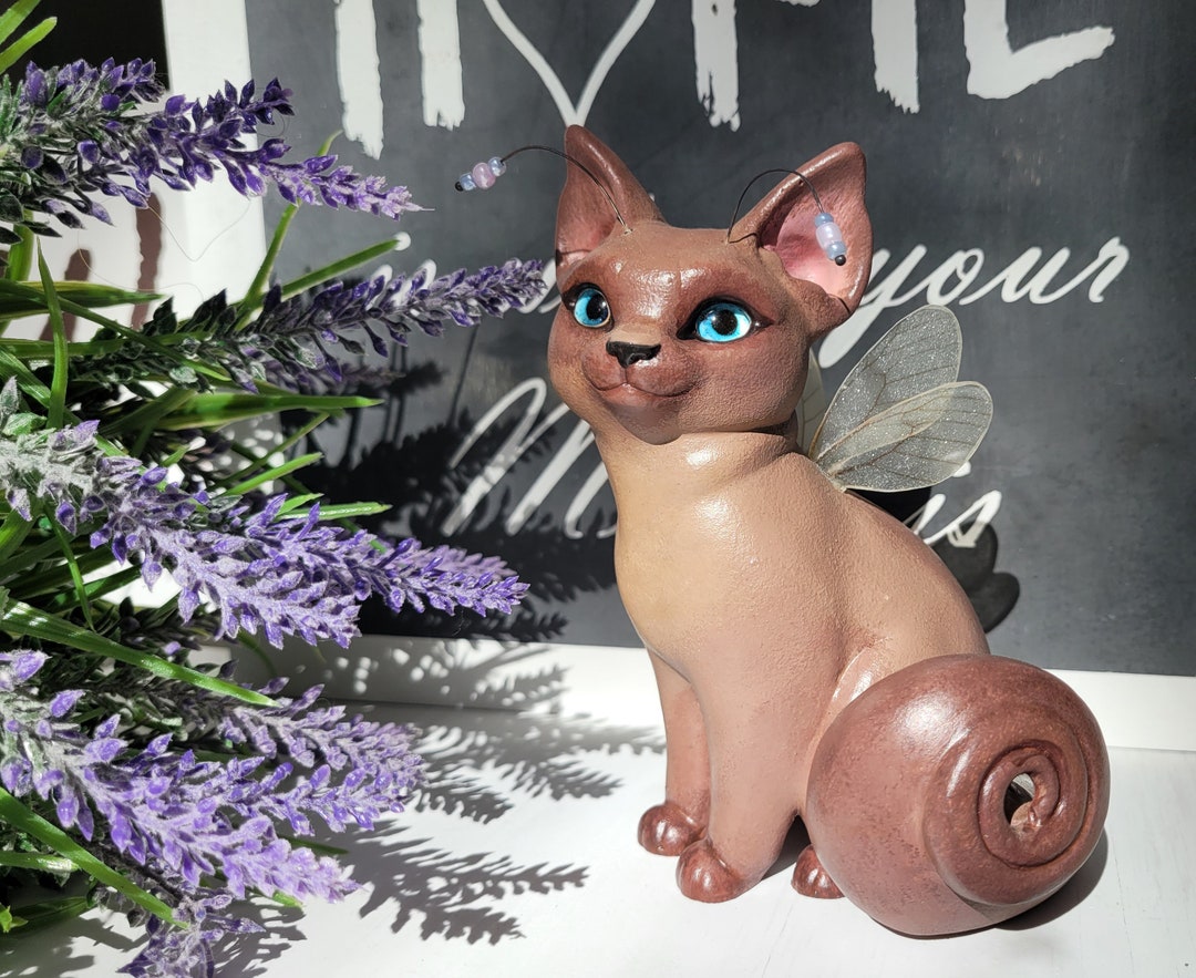 Fairy Cat Figurine | Cat Statue | Cat Gift | Cat Lover Gift | Cat Lover ...