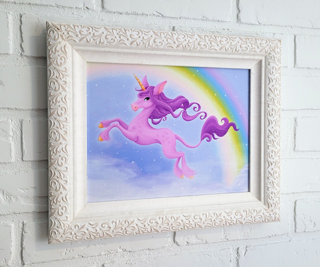Magical Unicorn Art Print | Rainbow Unicorn | Unicorn Gift | Wall Art ...