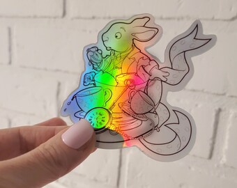 White Rabbit Sticker, Queen of Hearts Sticker, Alice in Wonderland ...