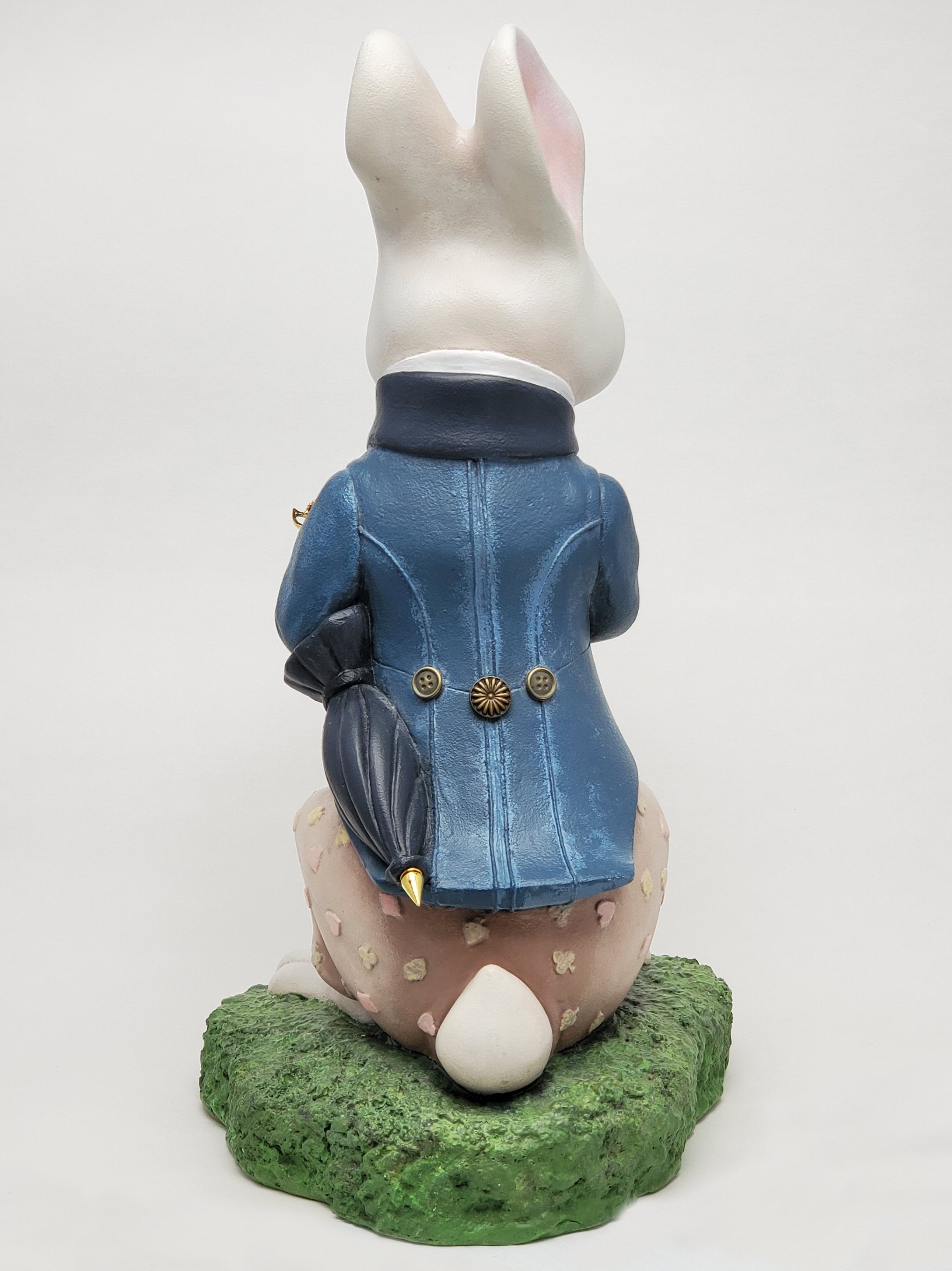 White Rabbit Statue Handmade Hand Colored - Etsy