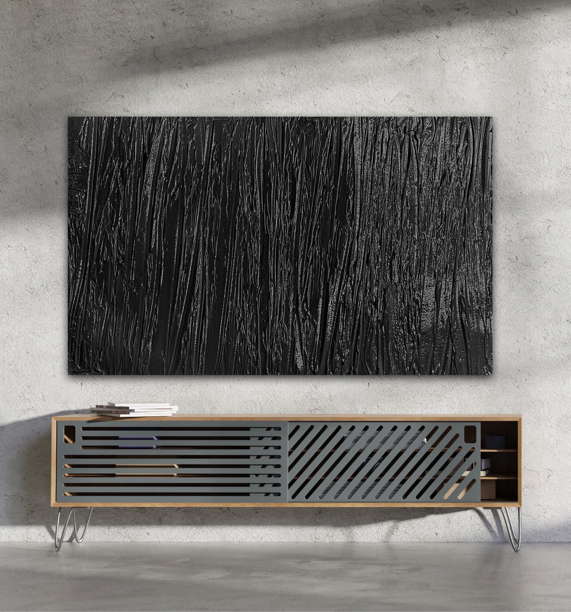 Plaster Wall Art Large 3D Wall Art Textured Wall Art Simple - Etsy