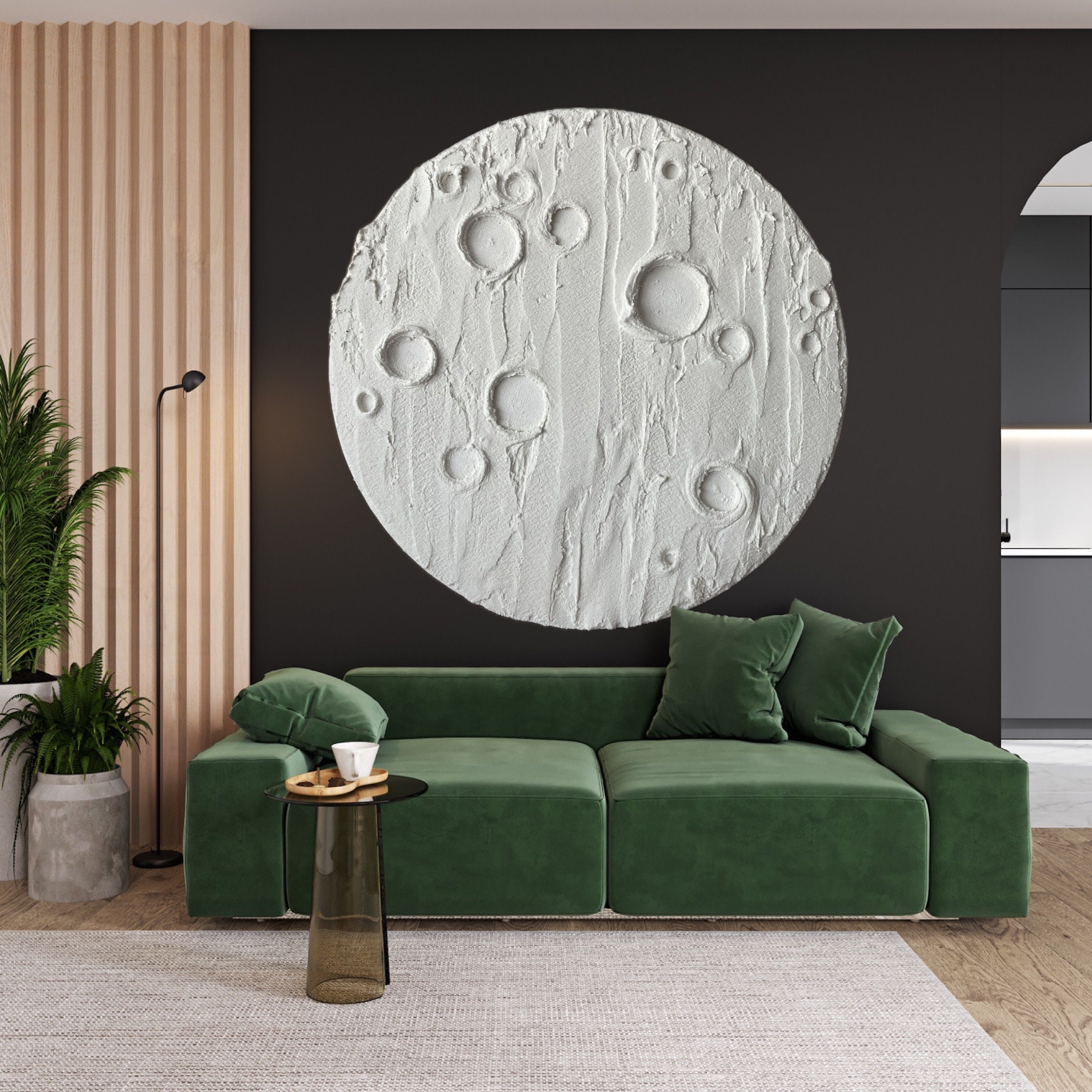 Round Artwork, Moon Wall Art, Round Wall Art, Planet Artwork,moon Wall ...