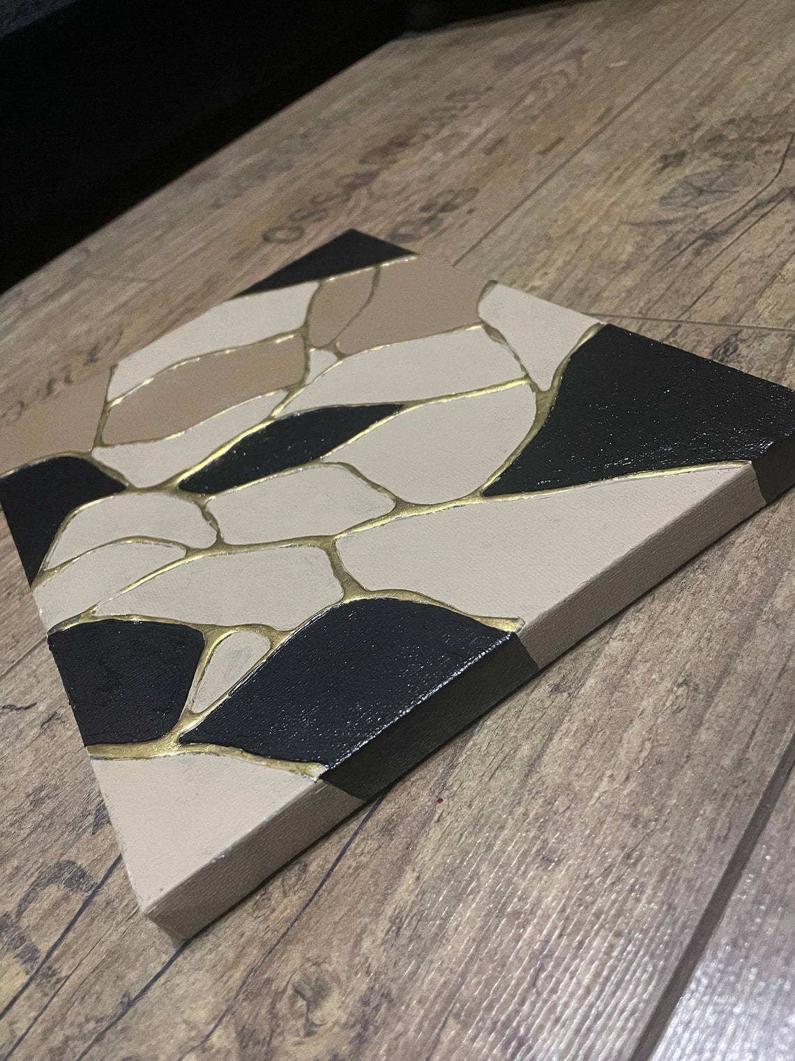 Rustic Metal Wall Art Kintsugi Wall Art3d Wall Art Gold - Etsy