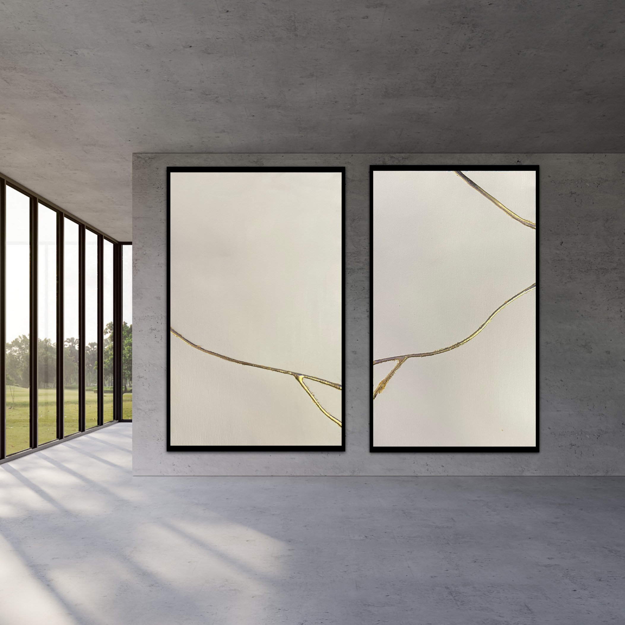 Kintsugi Wall Art, Wall Art Set,2 Piece Wall Art, Set of 2 Wall Art ...