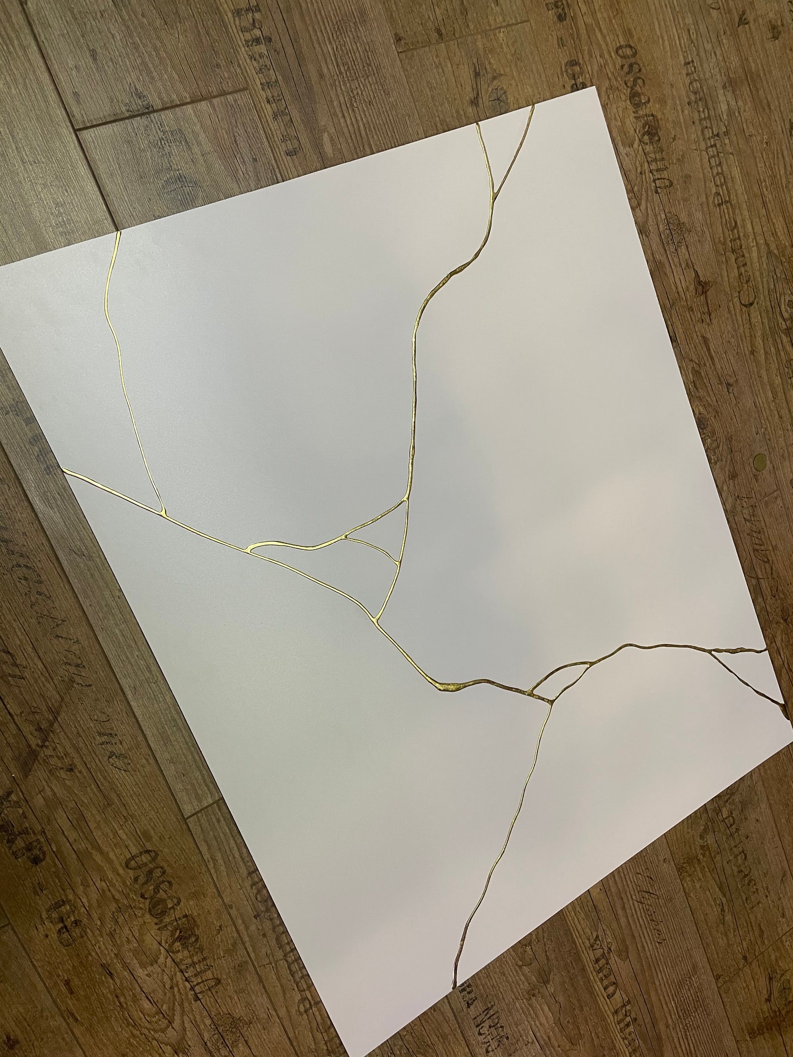 Japanese Decoration Kintsugi Wall Art Extra Large Abstract - Etsy