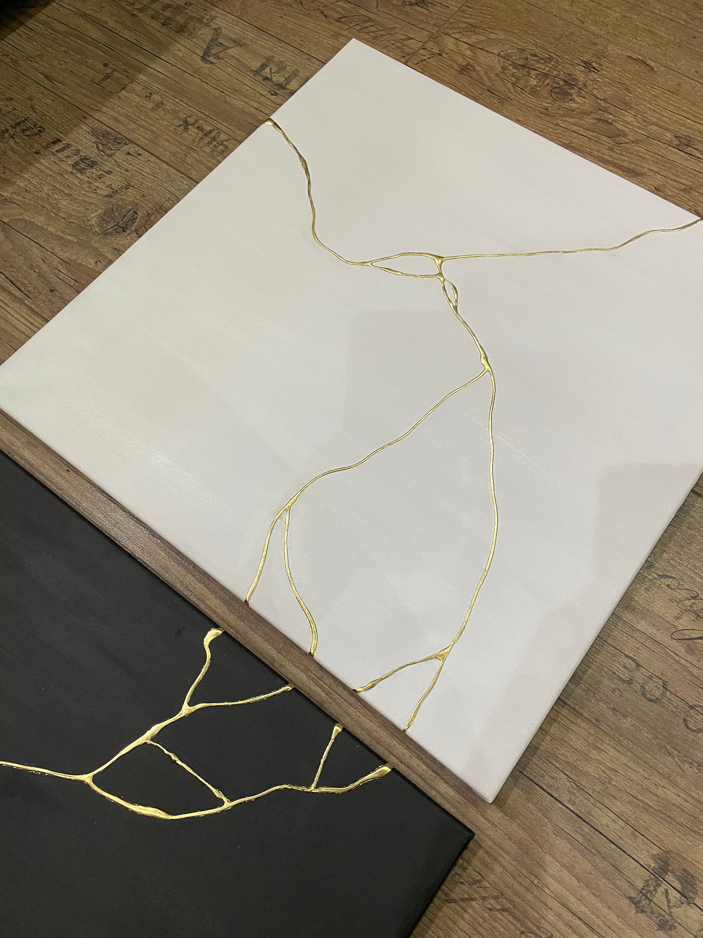 2 Piece Wall Art Kintsugi Wall Art Japanese Art Kintsugi | Etsy