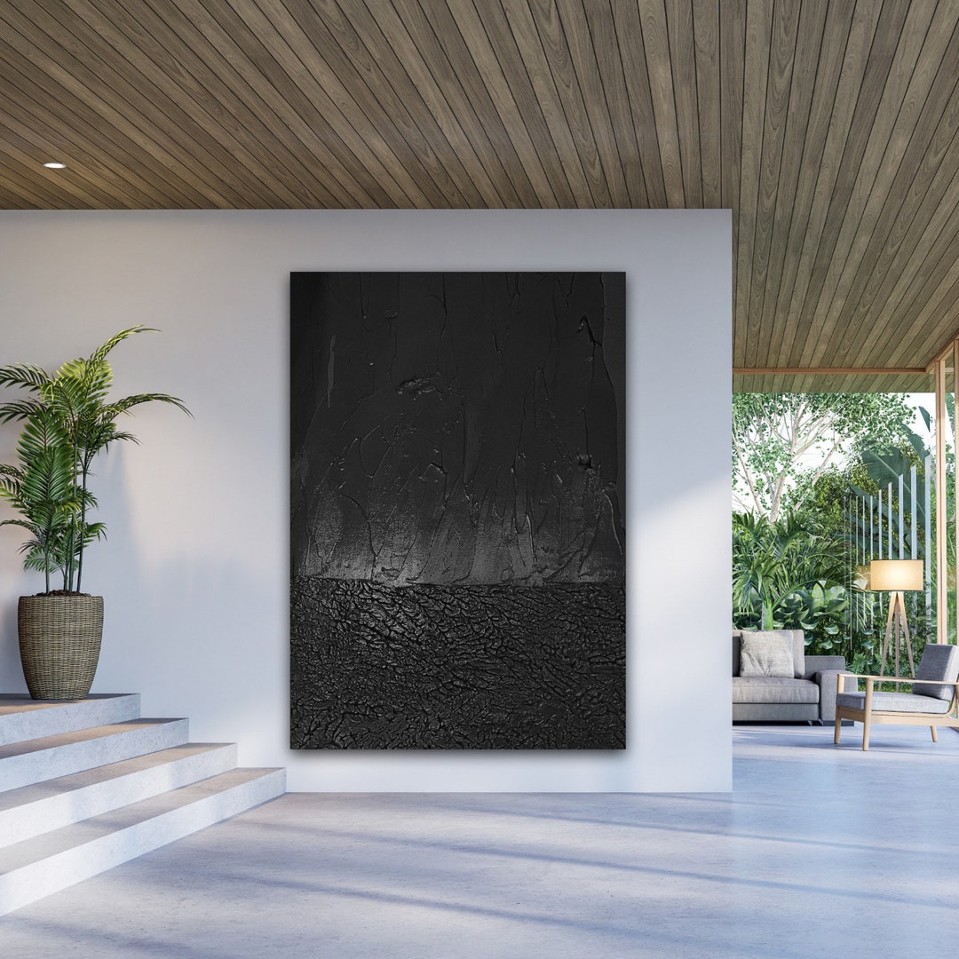 Minimalist Wall Art, Concrete Wall Art, Palette Knife Painting,hotel ...