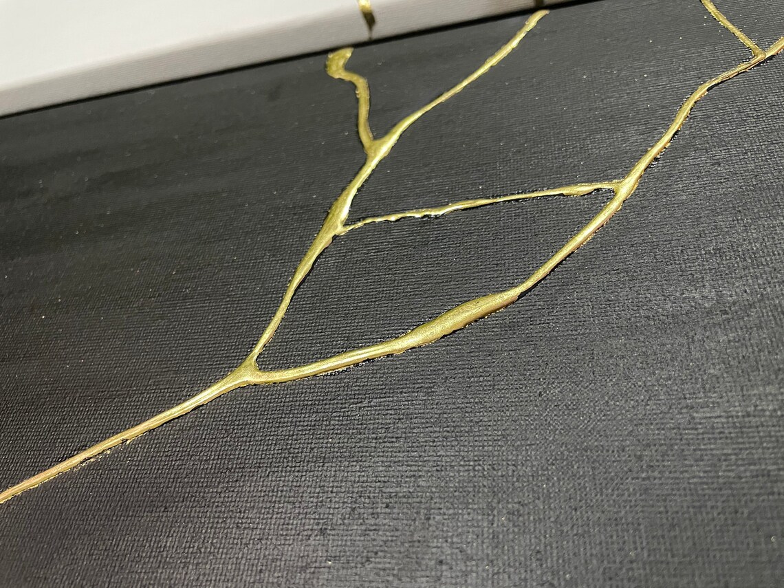 2 Piece Wall Art Kintsugi Wall Art Japanese Art Kintsugi | Etsy