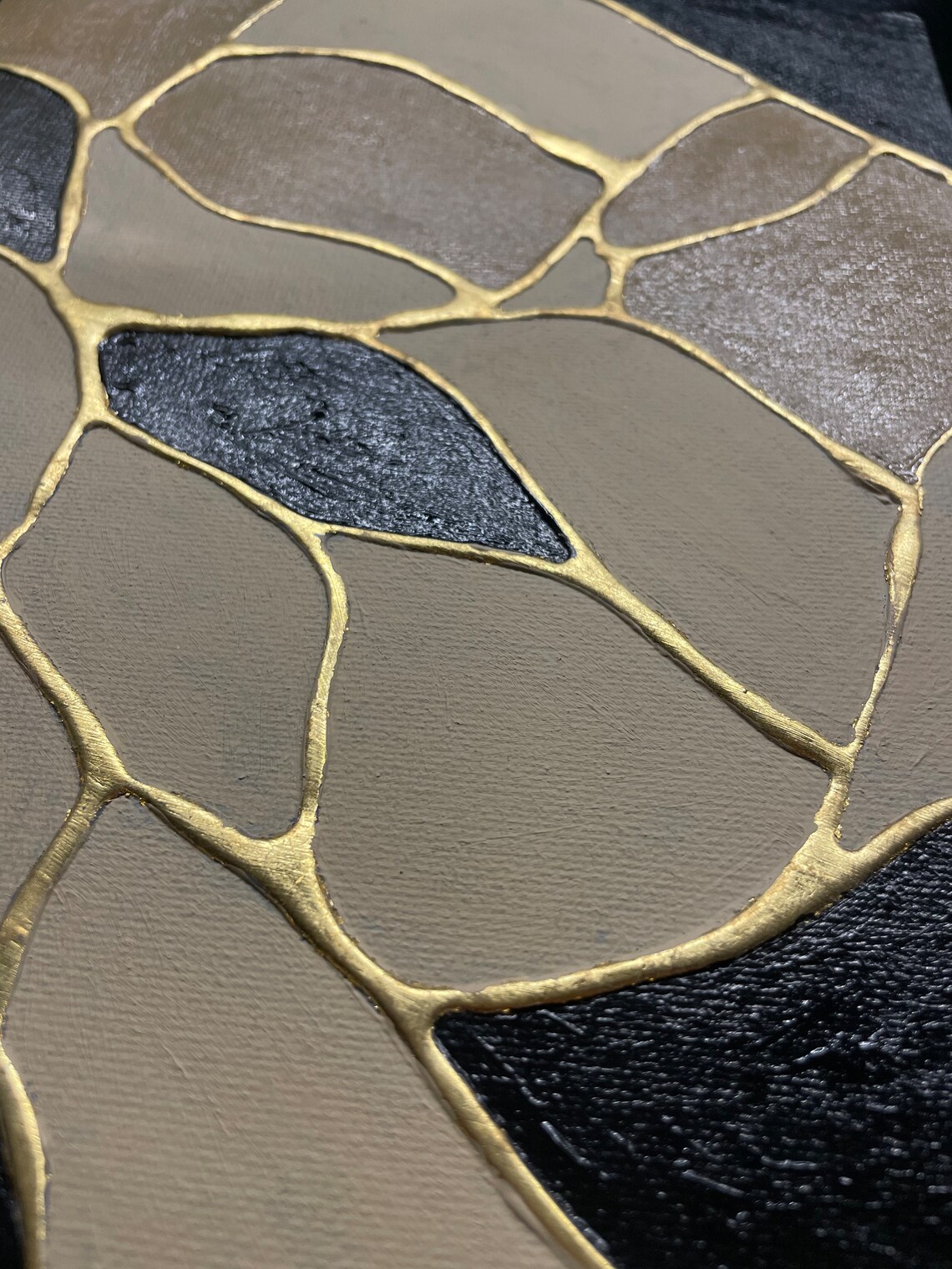 Rustic Metal Wall Art Kintsugi Wall Art3d Wall Art Gold - Etsy