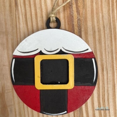 SVG Santa Belly Ornament Glowforge and Laser Files SVG Ho Ho - Etsy