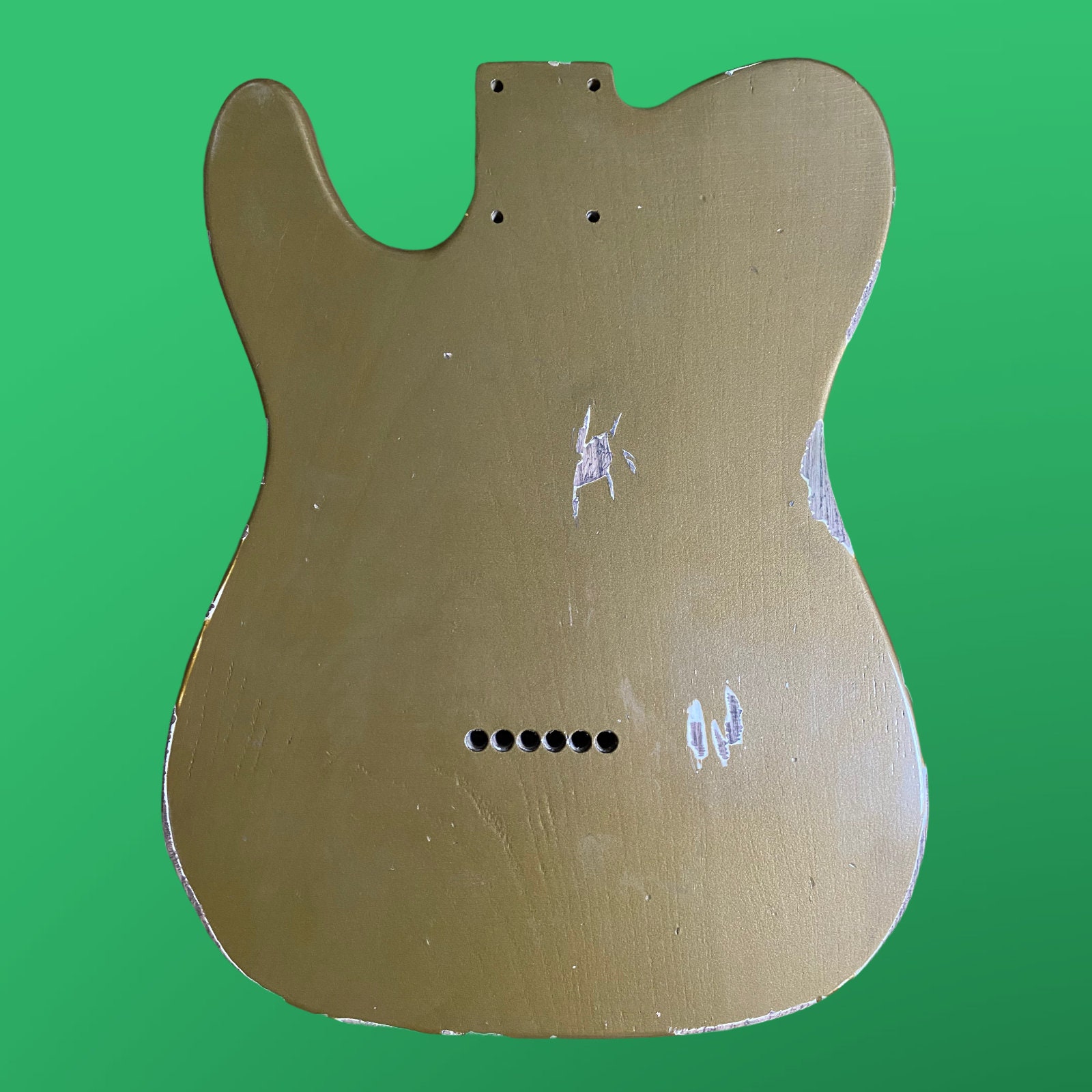 Truetone Tele Relic / Aged Telecaster Body, Aged Nitro Aged Gold - Etsy