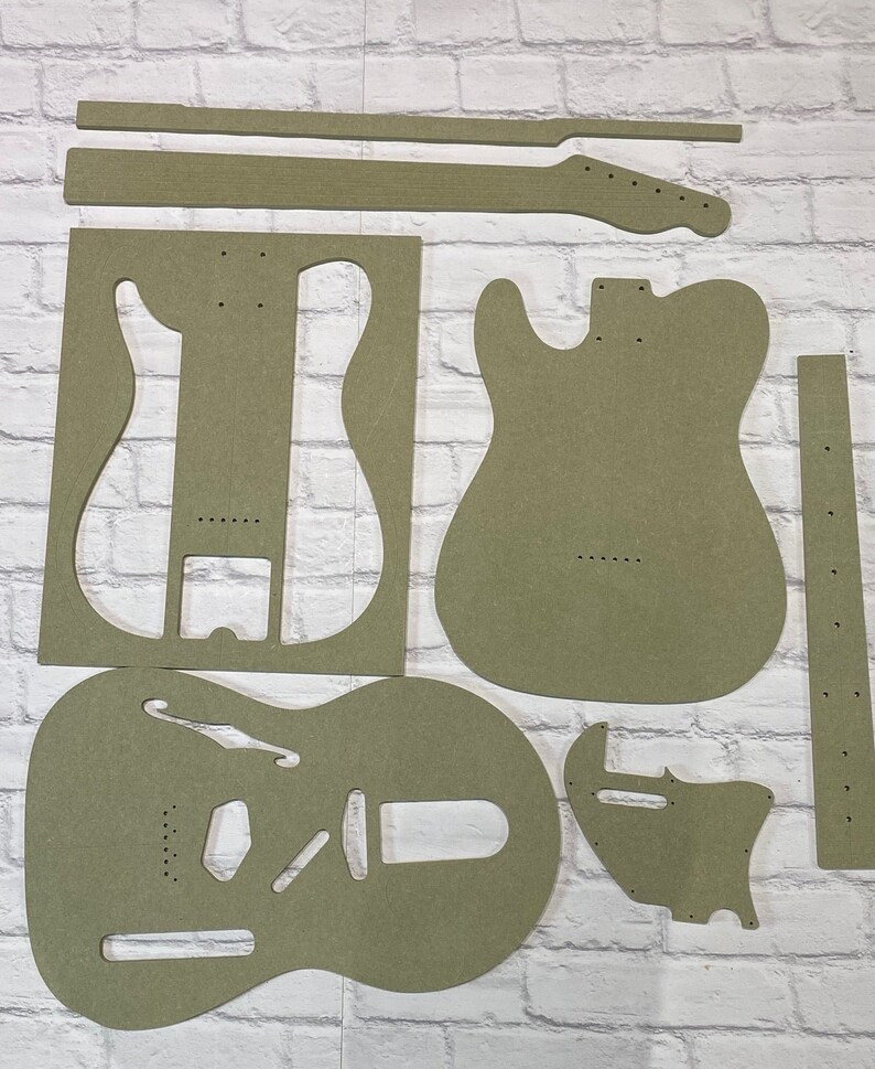 Telecaster / Tele Thinline Guitar Templates - Etsy