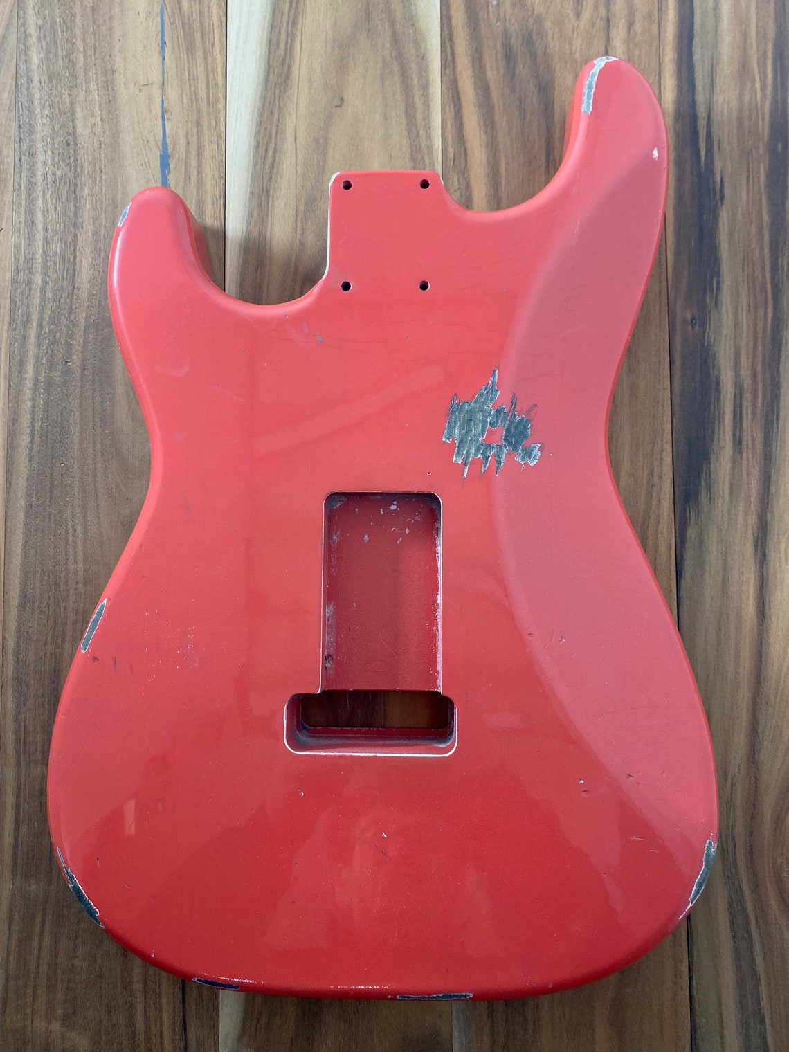 Truetone Strat Relic Stratocaster Body, Aged Nitro Fiesta Red - Etsy