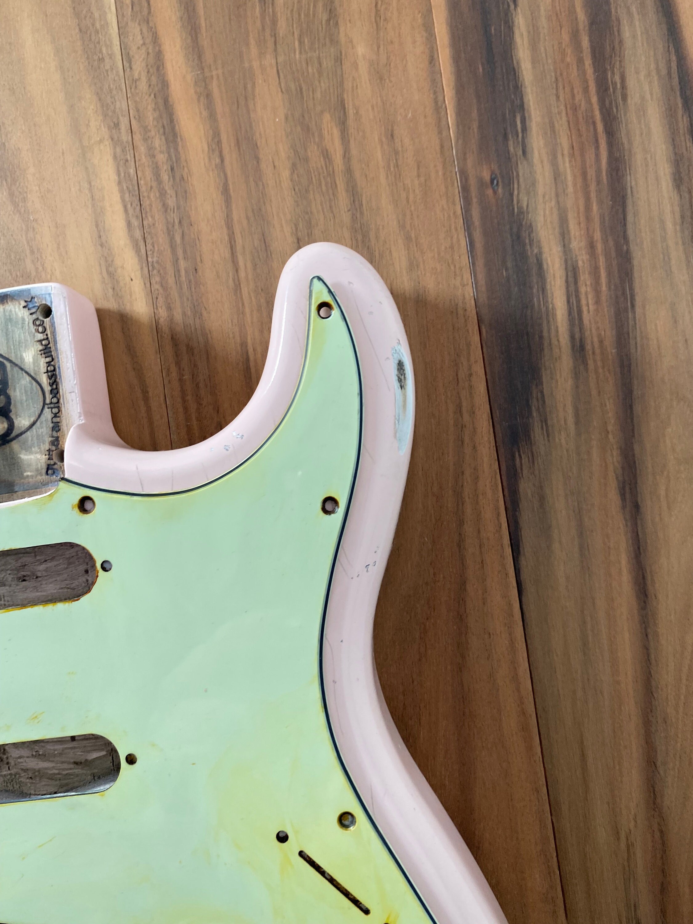Truetone Strat Relic Stratocaster Body Aged Nitro Shell Pink - Etsy