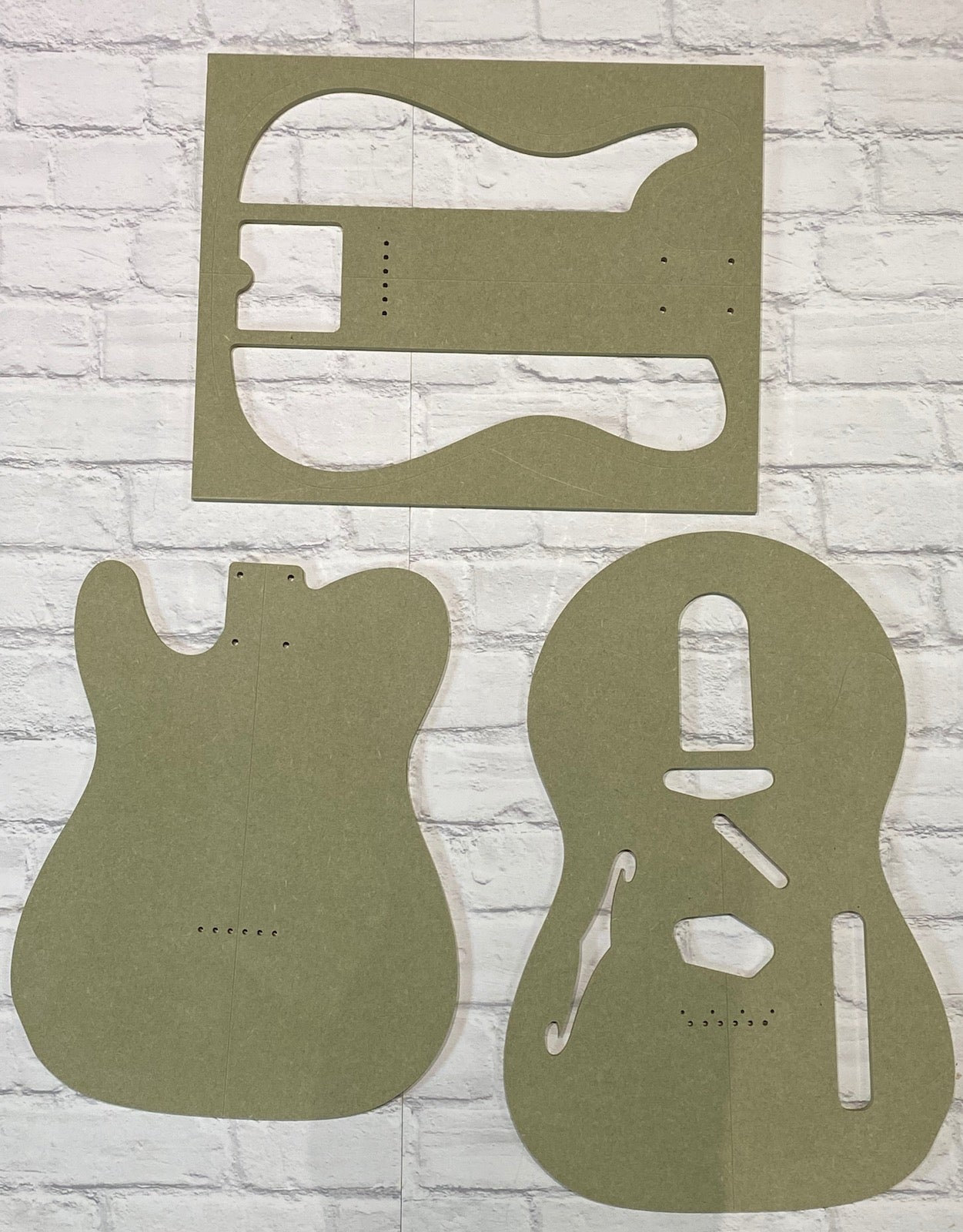 Telecaster / Tele Thinline Guitar Templates - Etsy