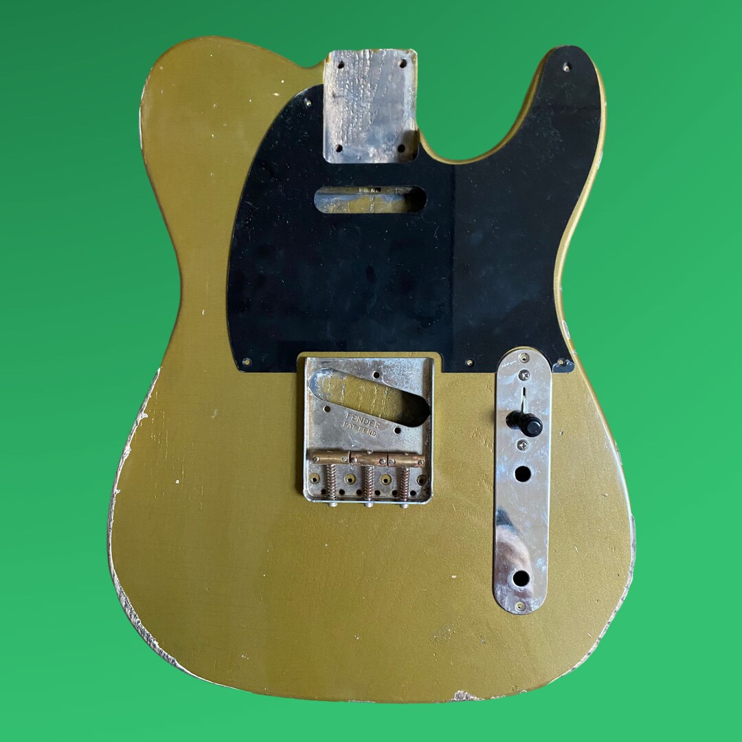 Truetone Tele Relic / Aged Telecaster Body, Aged Nitro Aged Gold - Etsy