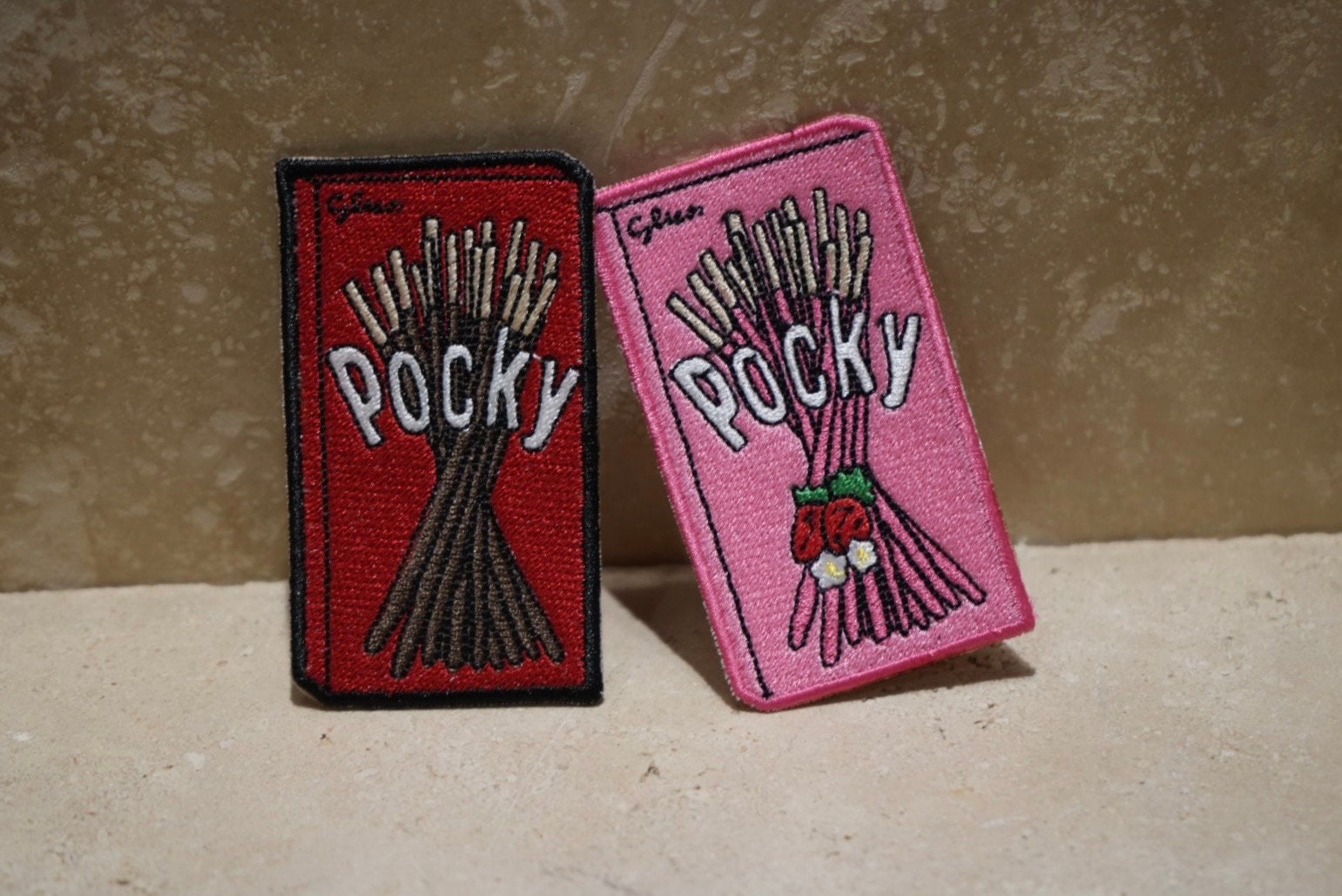 Pocky Iron-on Patch, Food Chocolate Sticks, Embroidery Patch, Patch for ...
