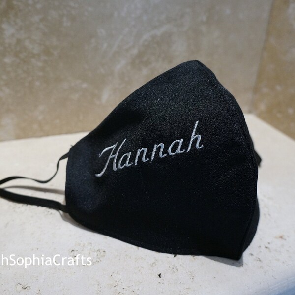 Embroidered Face Mask - Etsy