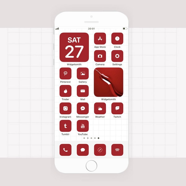 Red Aesthetic Wallpaper - Etsy
